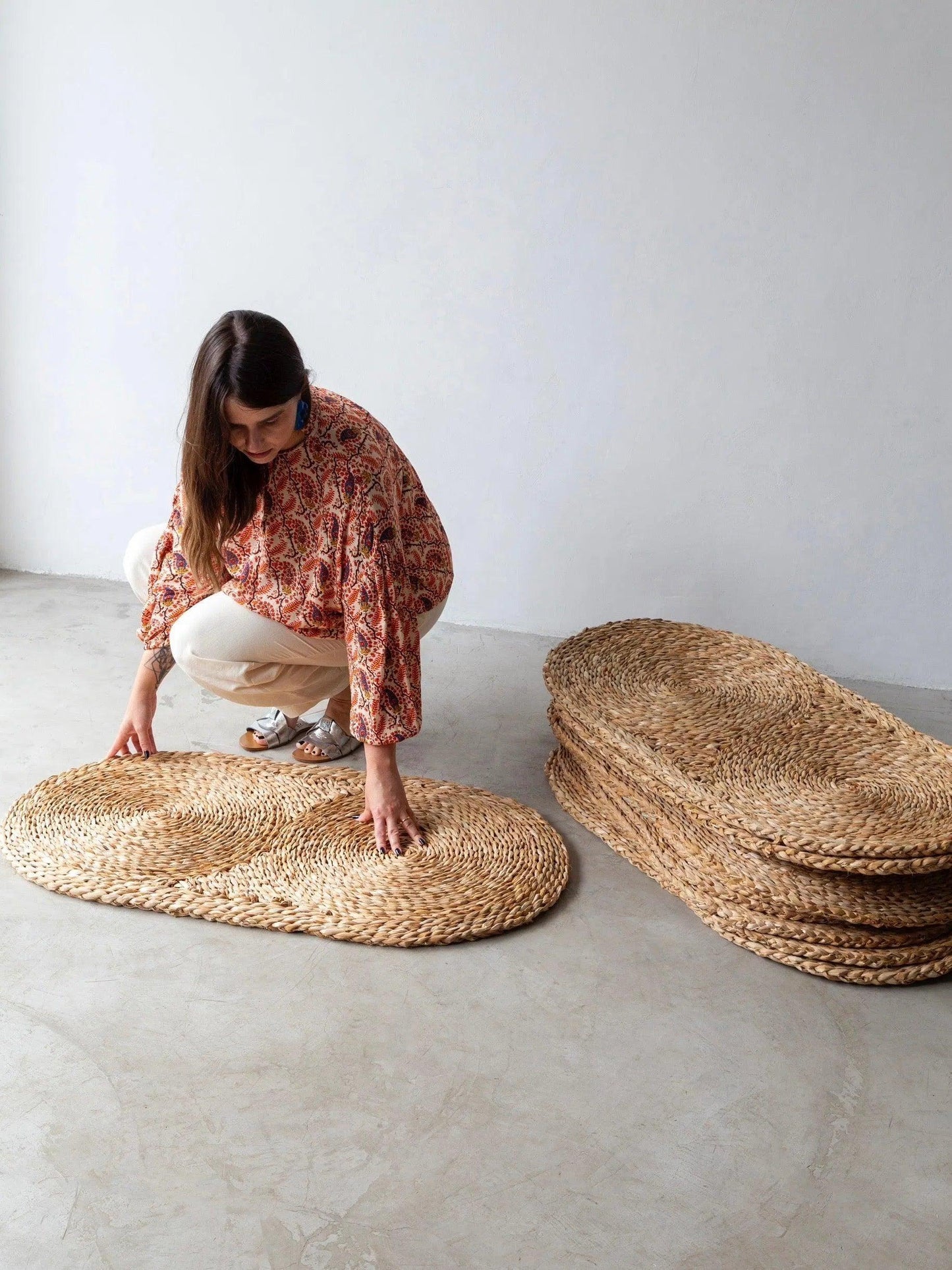 Capacho Capim D'Água Artesanal | Leva Oficina